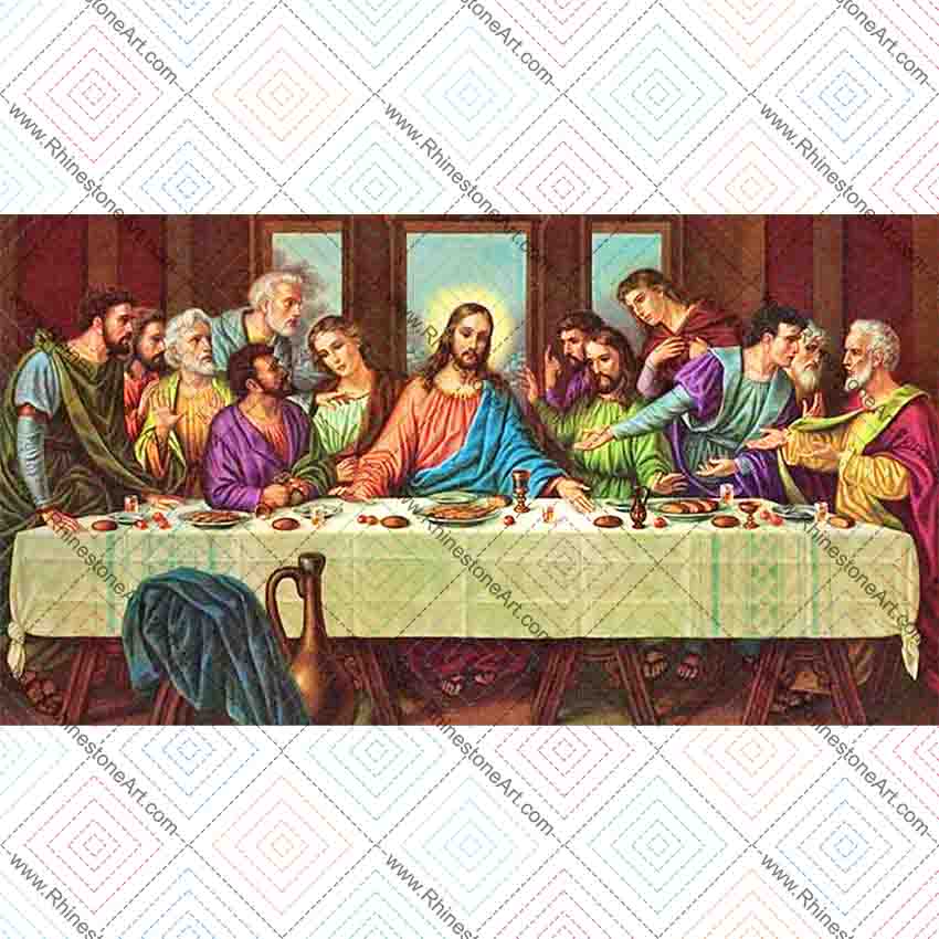FULLY BEADED! THE LAST SUPPER UNION 30*55cm – Rhinestone Art