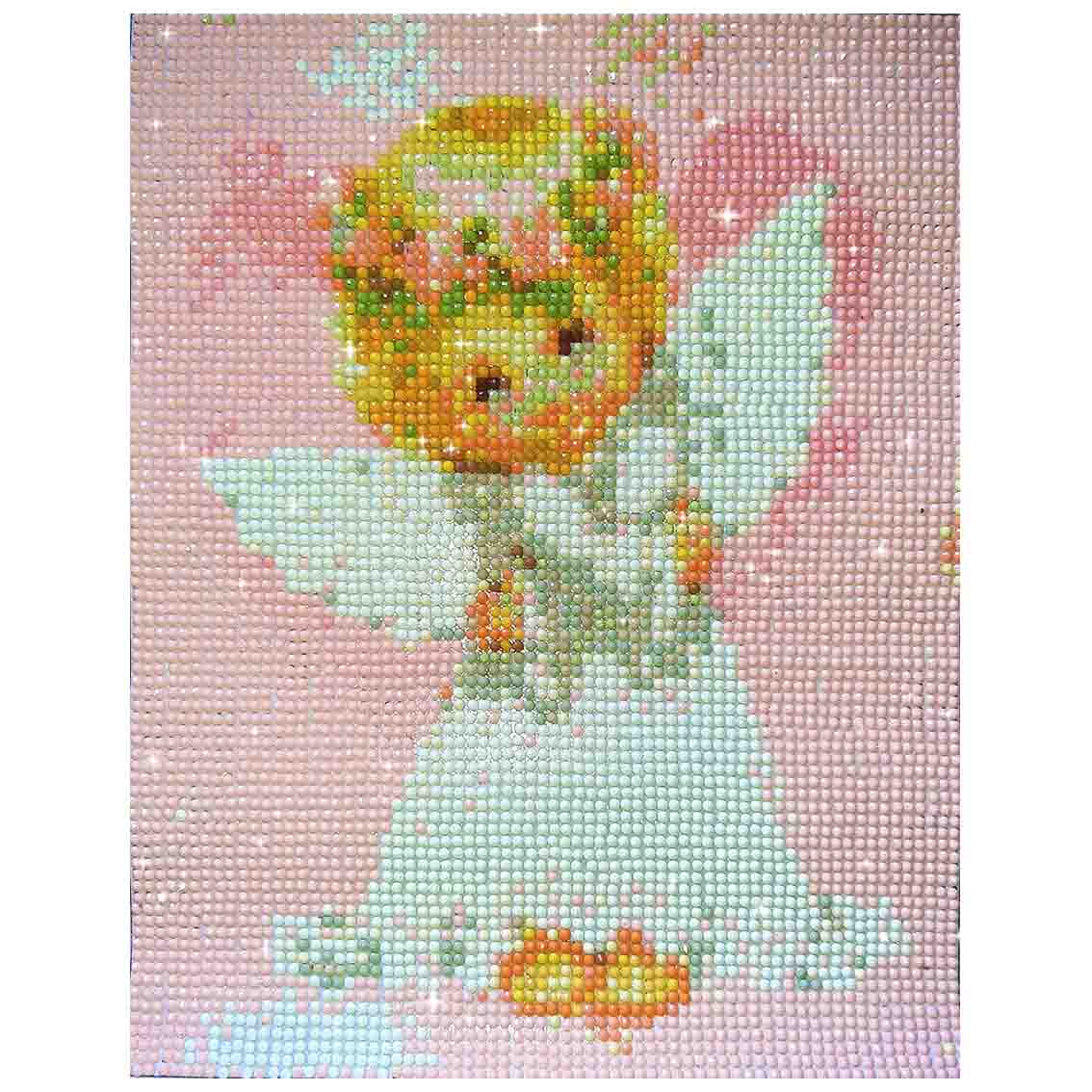 FINISHED DESIGN! Hugging Angel 20*25cm – Rhinestone Art